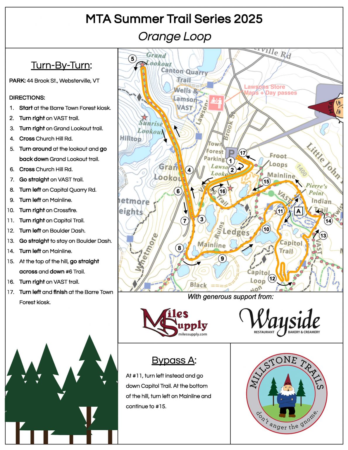 MTA Summer Trail Series 2025 Orange Loop – Millstone Trails Association