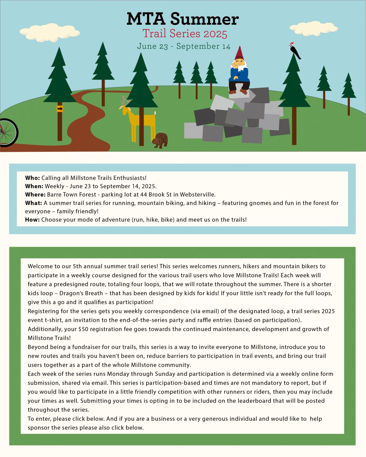 MTA Summer Trail Series 2025 – Millstone Trails Association